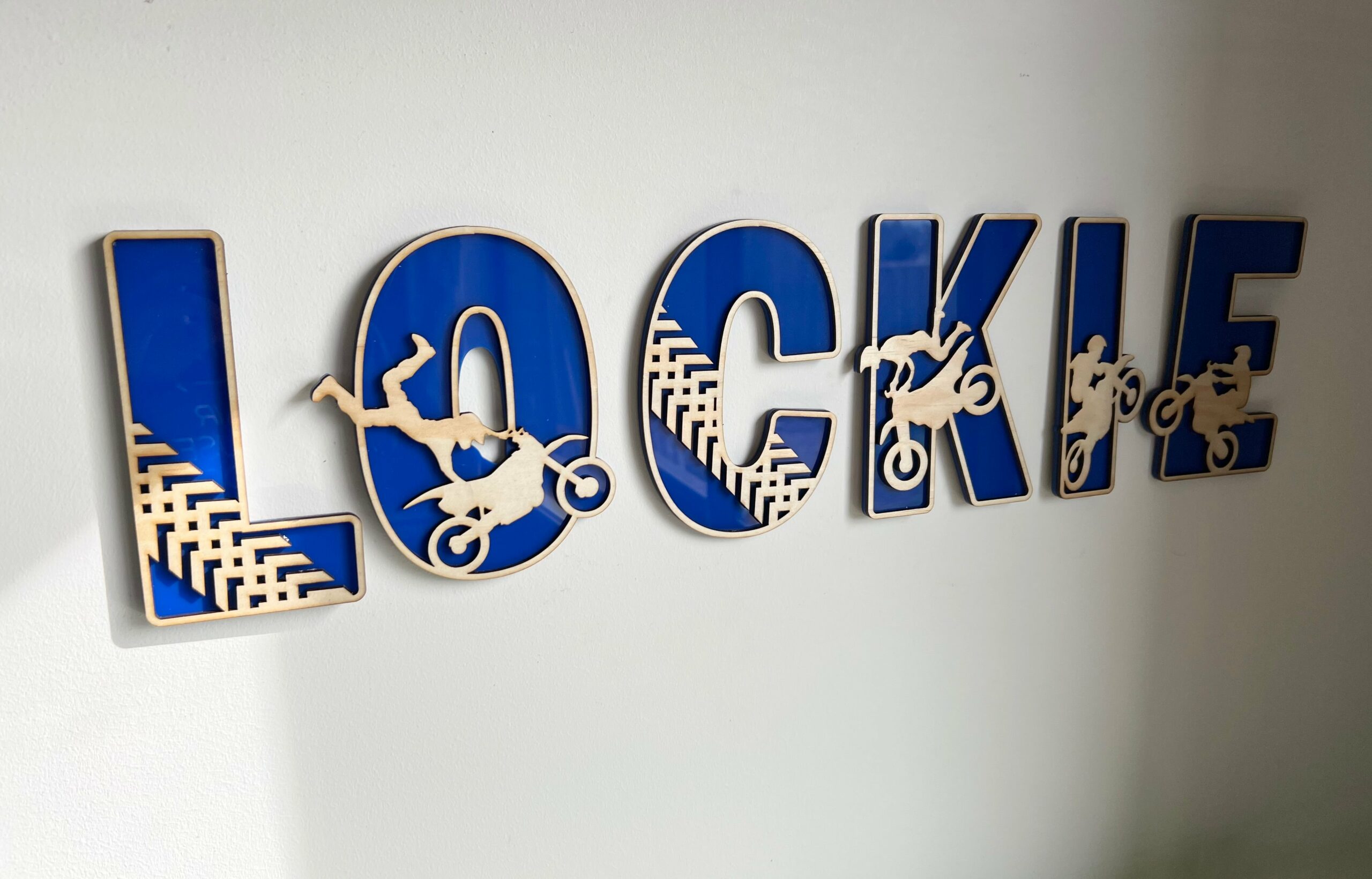 Motorbike - Themed letters ⋆ Spend With Us - Buy From a Bush Business