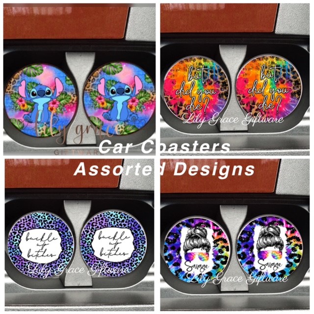 Car Coasters - Assorted Designs ⋆ Spend With Us - Buy From a Bush Business