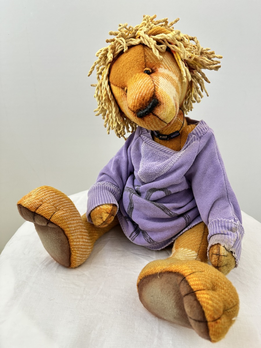 Ozzy - One Of A Kind Handmade Bear - Recycled Materials ⋆ Spend With Us ...