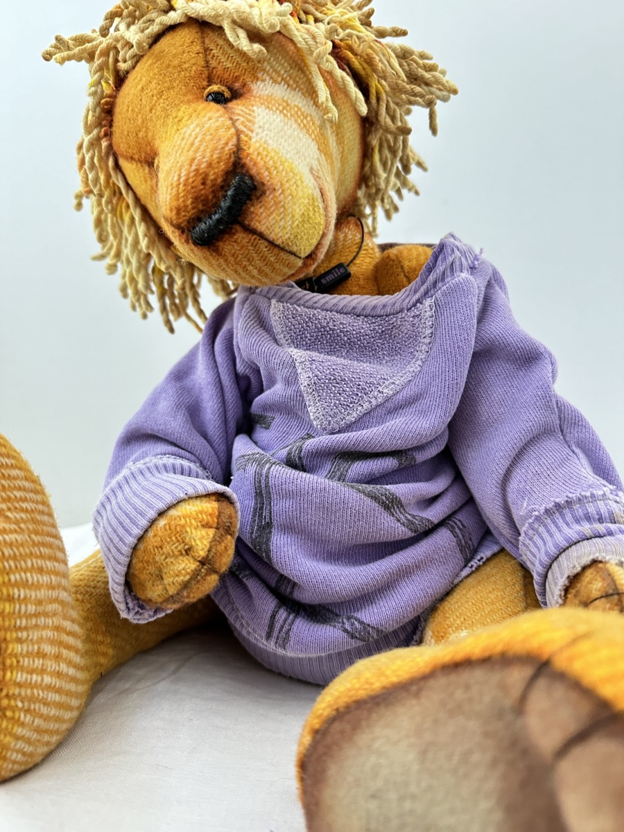 Ozzy - One Of A Kind Handmade Bear - Recycled Materials ⋆ Spend With Us ...