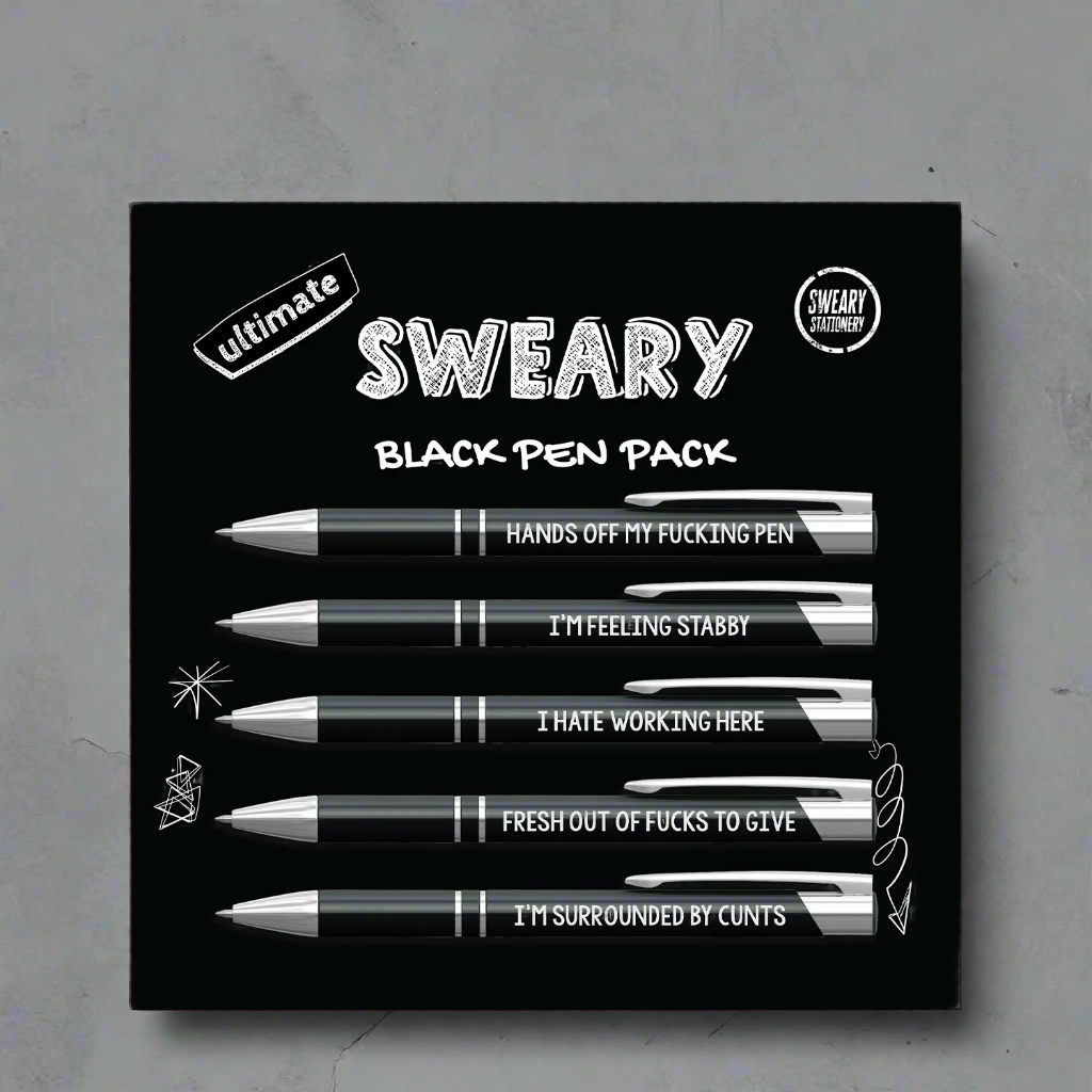 The Ultimate Sweary Pen Pack Black ⋆ Spend With Us - Buy From a Bush ...