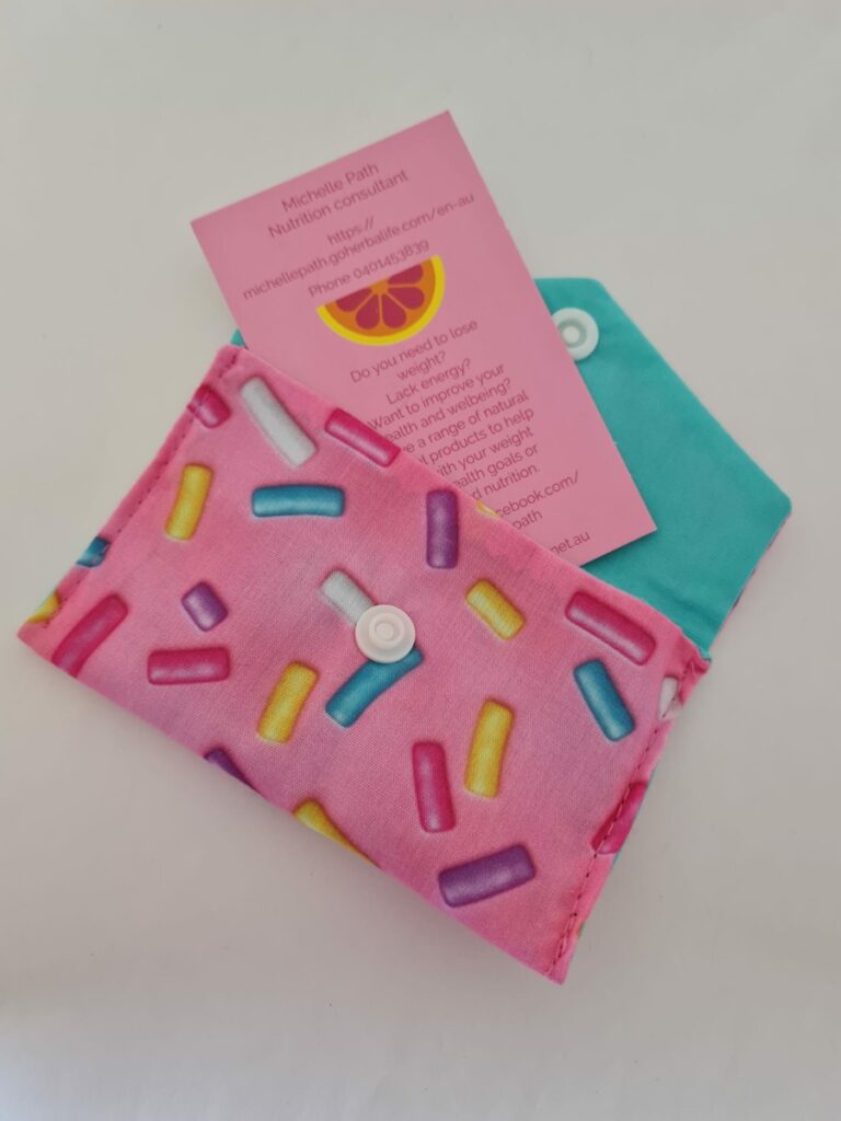 Pink sprinkles print gift card holder / card holder / coin purse ⋆ ...