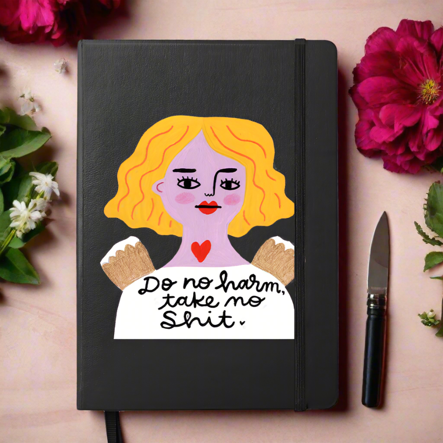 Do No Harm, Take No Shit Grumpy Angel Notebook ⋆ Spend With Us - Buy ...