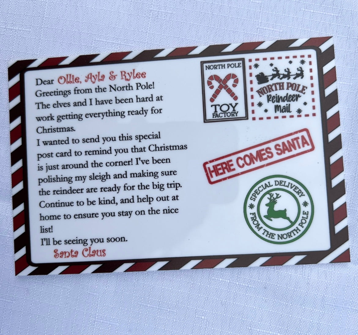 Post card from Santa ⋆ Spend With Us - Buy From a Bush Business