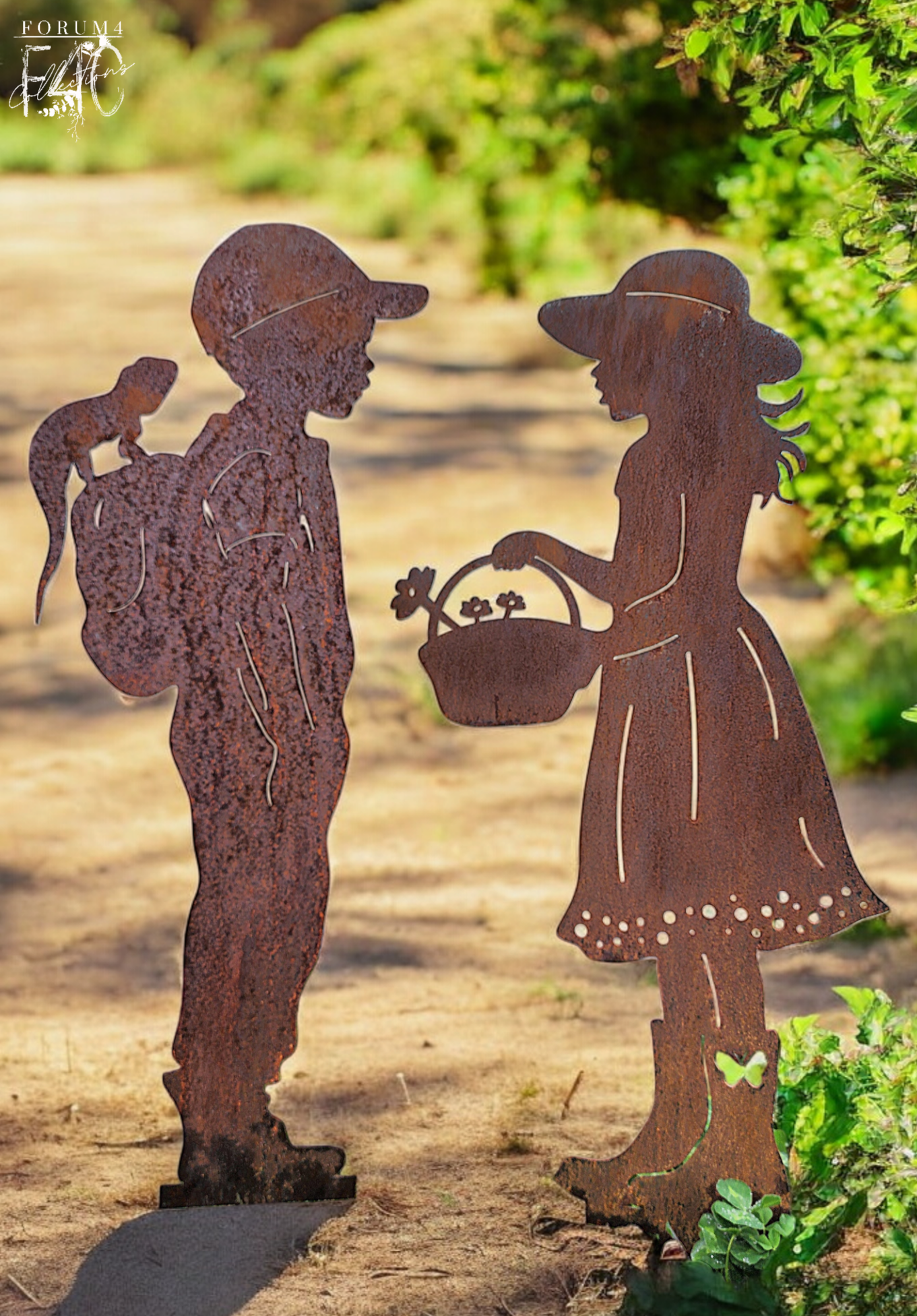 ZANE & ZADIE - RUSTY METAL GARDEN STAKE - AUSTRALIAN MADE ⋆ Spend With ...