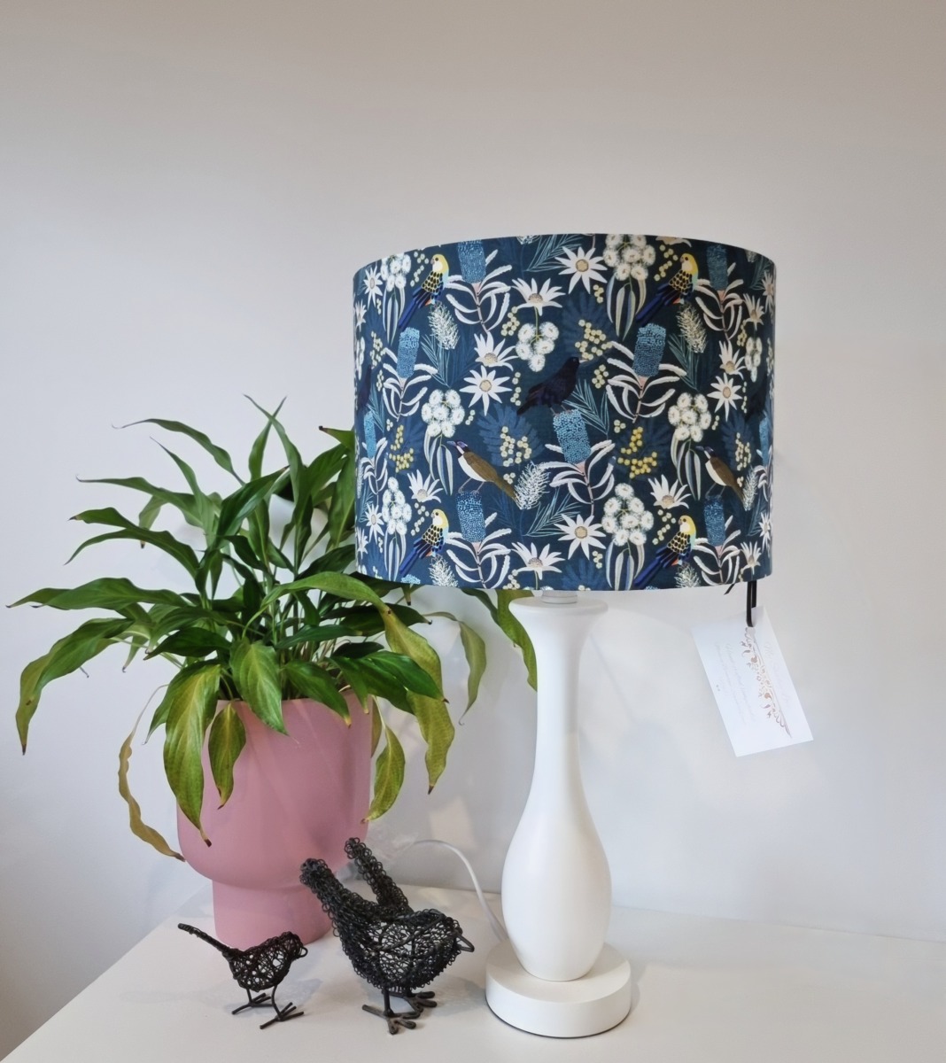 Birds and natives lampshade. Australian flora and fauna lampshade ...
