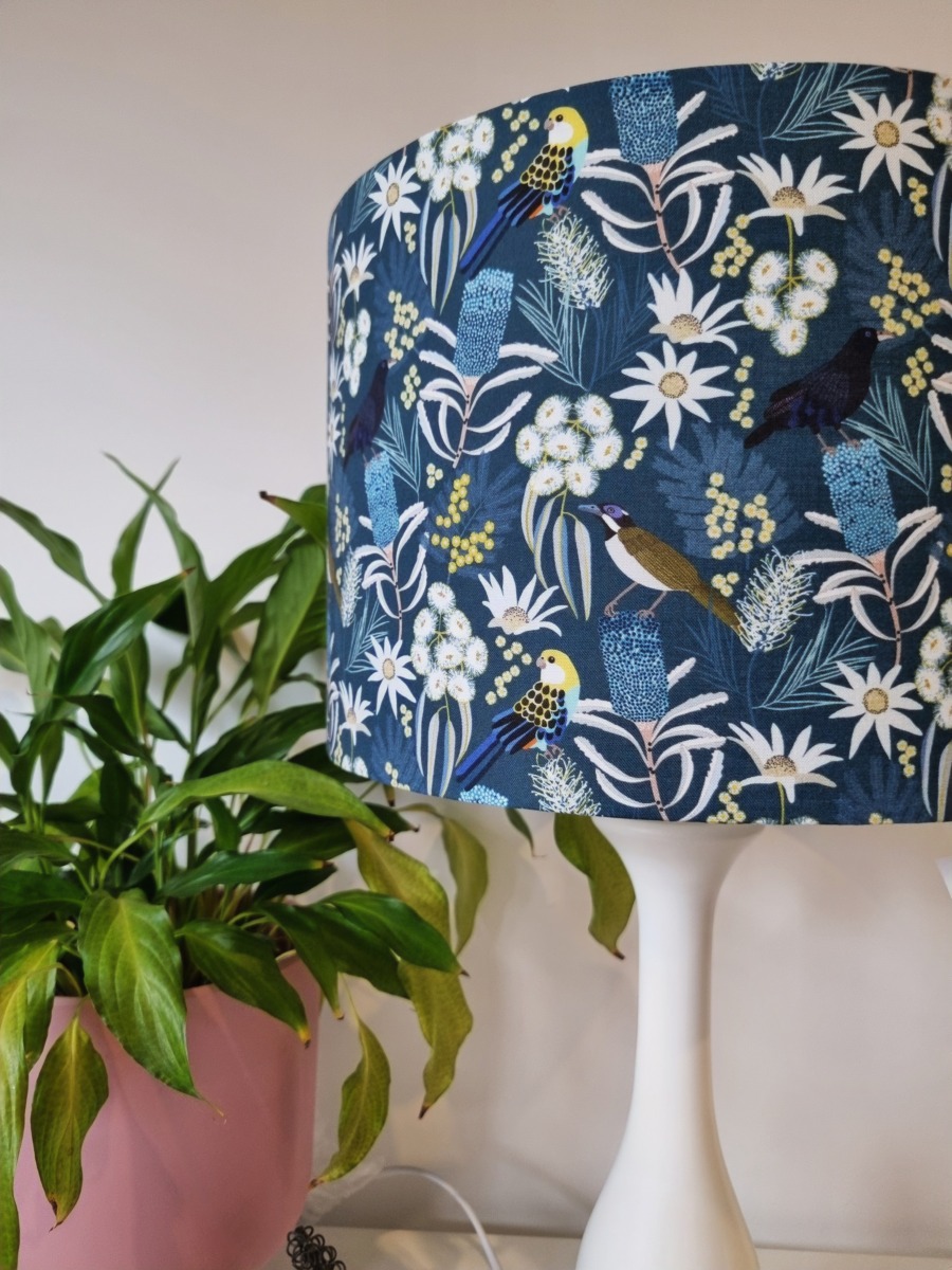 Birds and natives lampshade. Australian flora and fauna lampshade ...