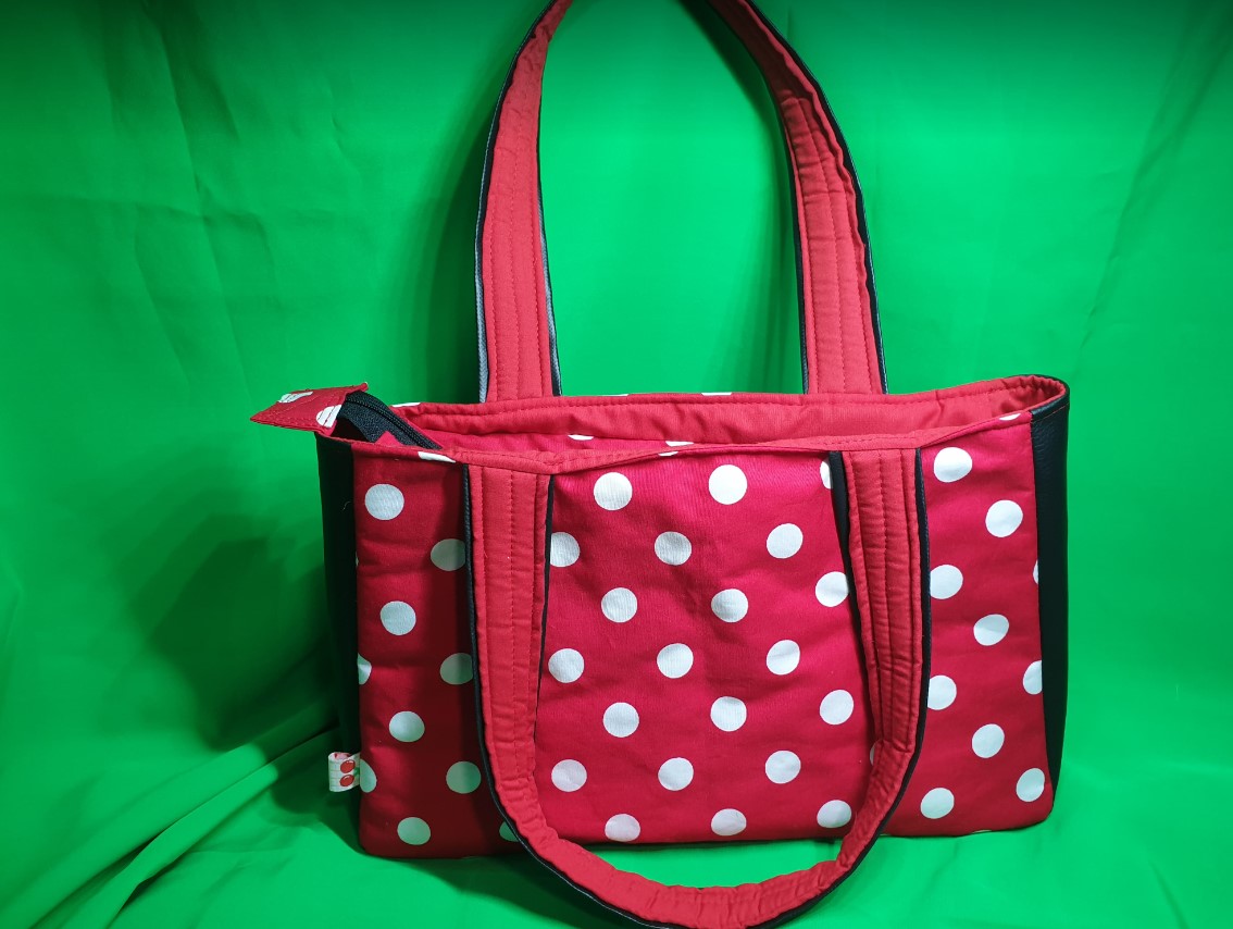 Handbag | Handmade | Rockabilly | Red | Polka Dot | Pin Up | Festival ...