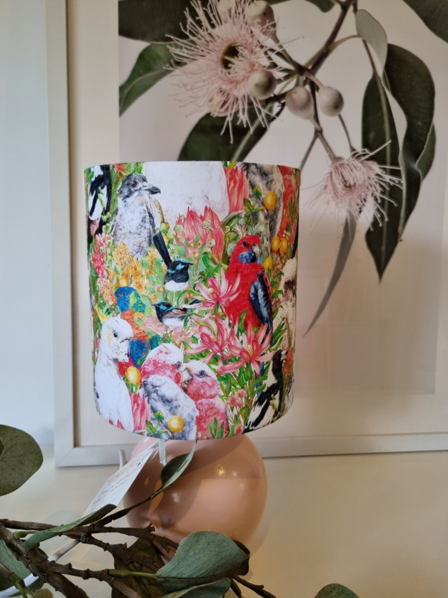 Australiana lampshade, Australian birds lampshade, Australian natives ...