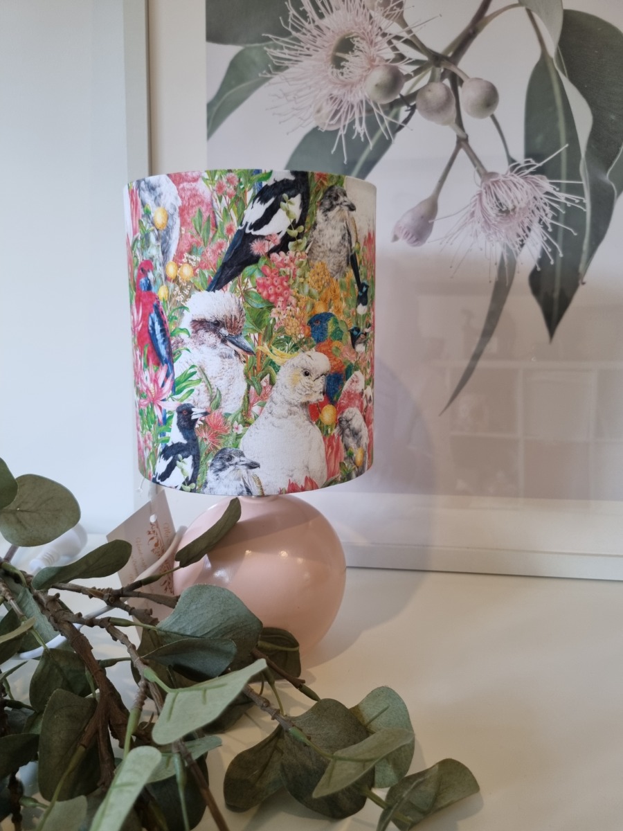 Australiana lampshade, Australian birds lampshade, Australian natives ...