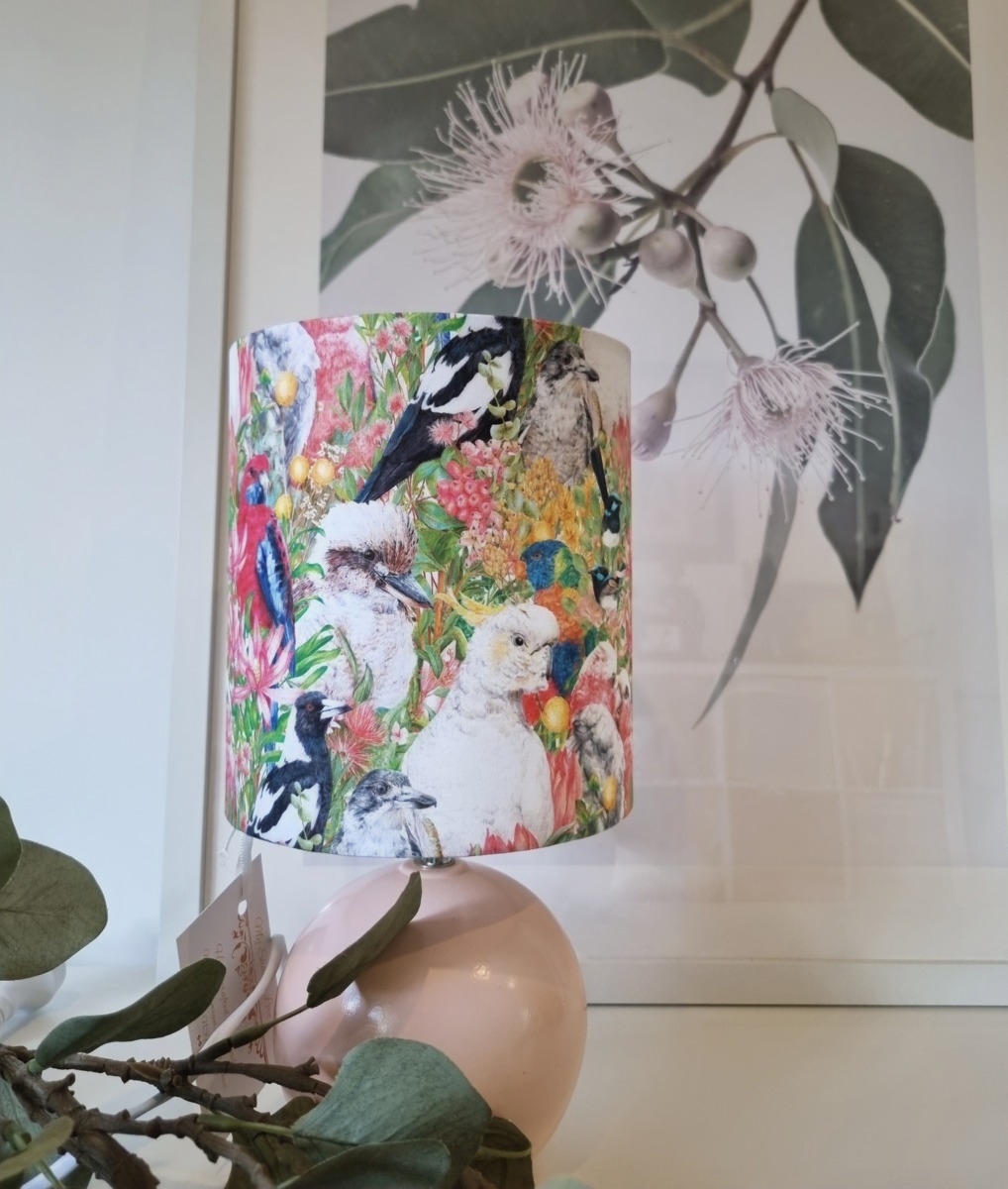 Australiana lampshade, Australian birds lampshade, Australian natives ...
