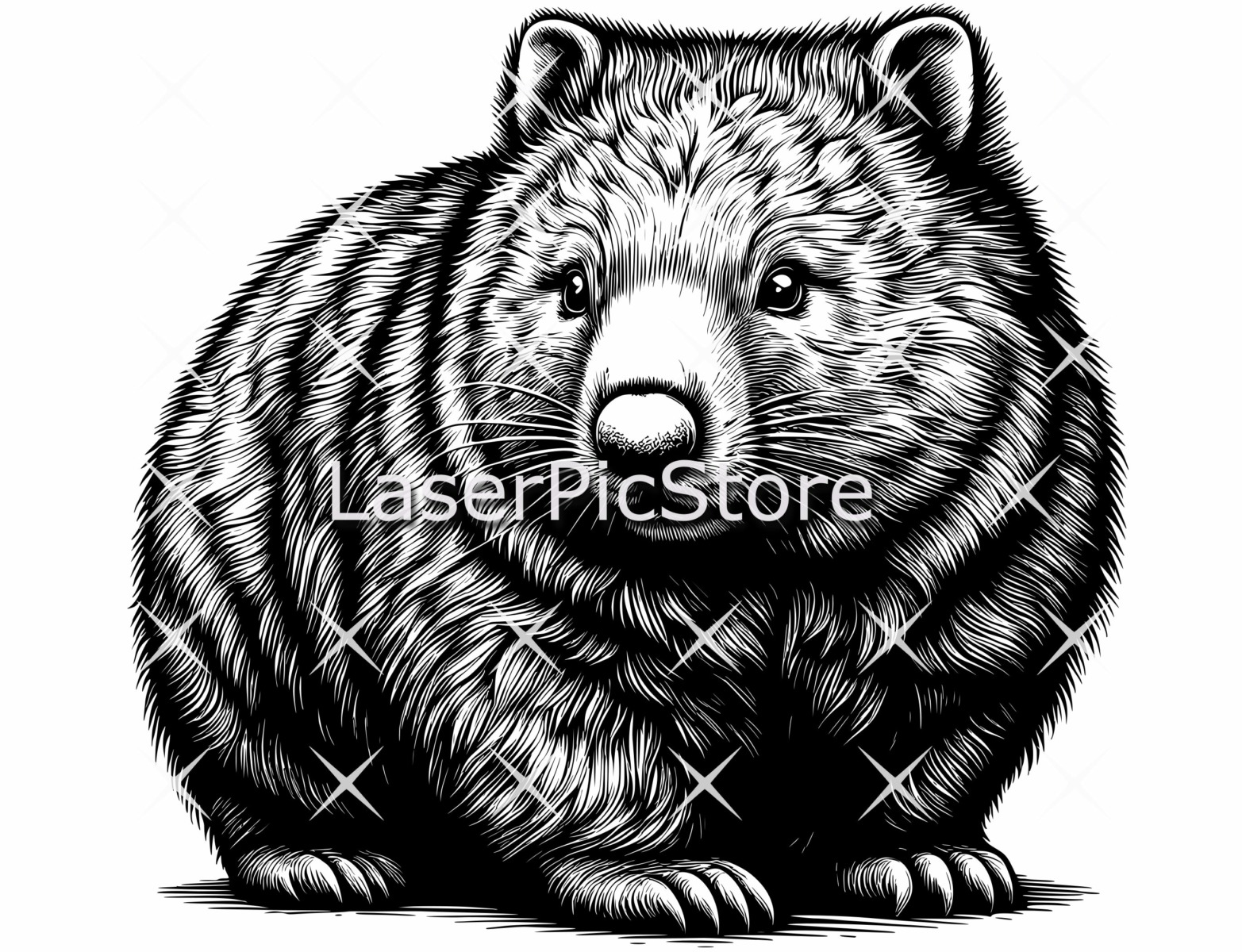 Wombat Vector File ⋆ Spend With Us - Buy From a Bush Business Marketplace