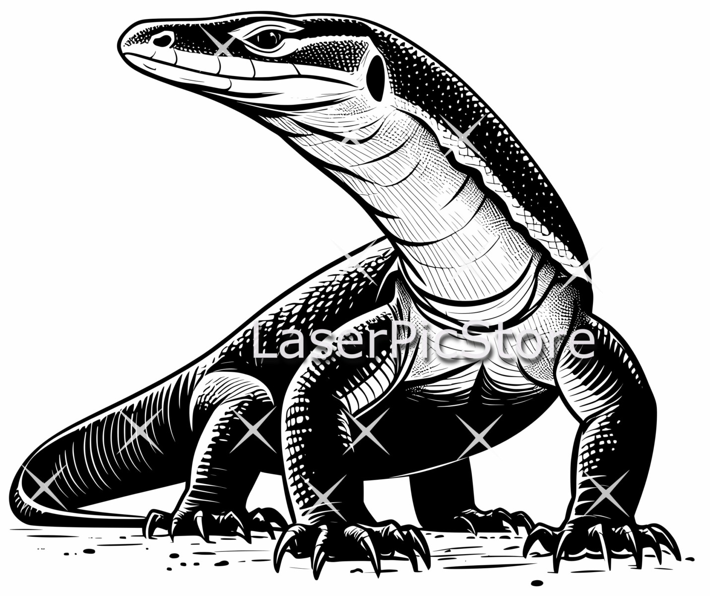 Goanna Vector File ⋆ Spend With Us - Buy From a Bush Business