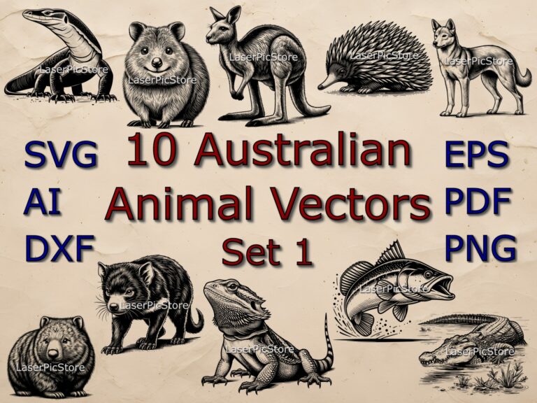 10 Australian Animal Vector Files - Set 1 ⋆ Spend With Us - Buy From a ...
