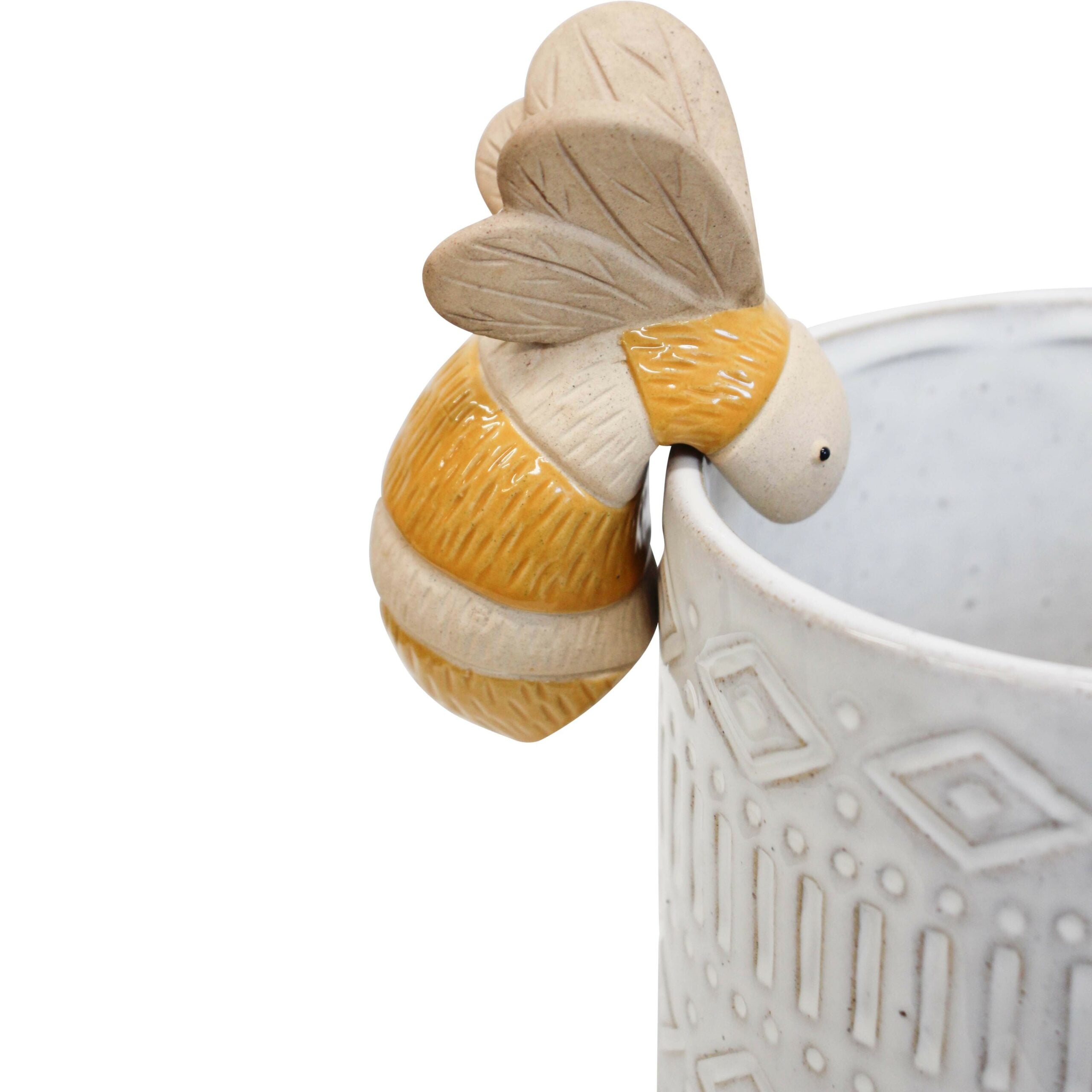 Ceramic Pot Sitter | Yellow Bee ⋆ Spend With Us - Buy From a Bush Business