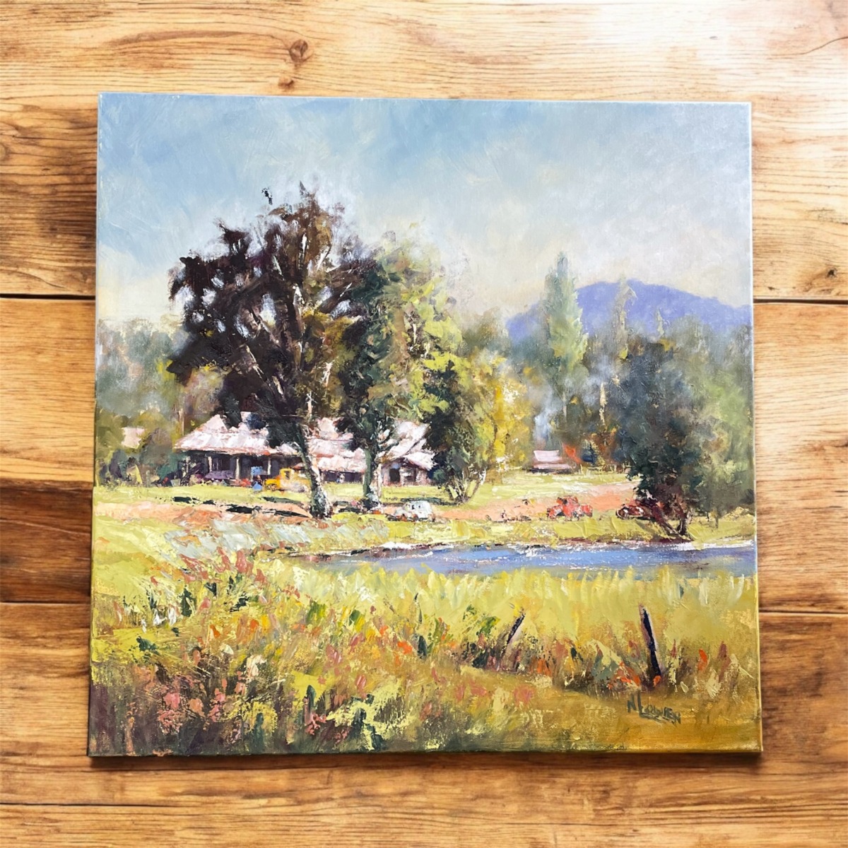 Original Acrylic Painting - "Old Mill Yards" ⋆ Spend With Us - Buy From ...