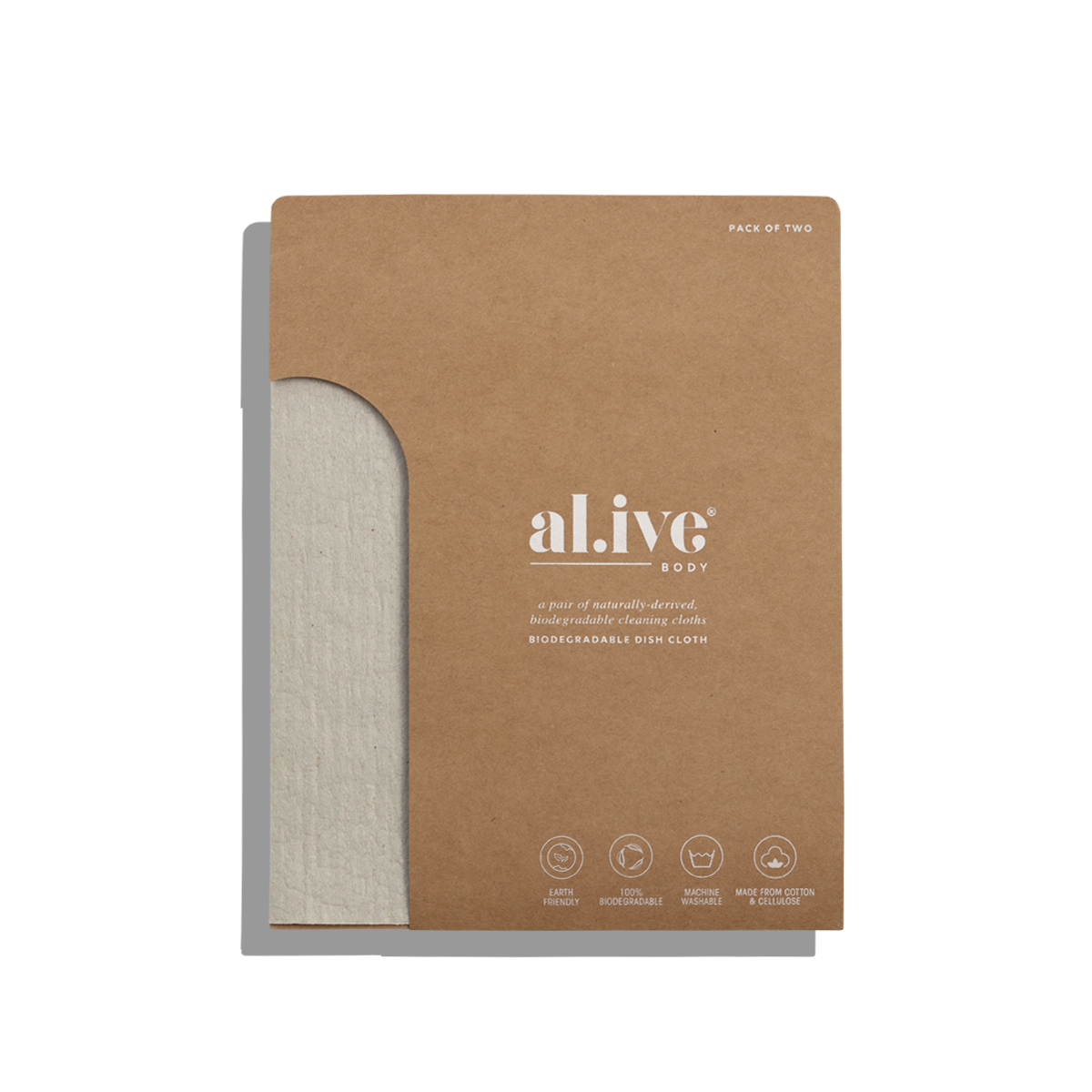 al.ive Biodegradable Dish Cloth - pack of 2 ⋆ Spend With Us - Buy From ...