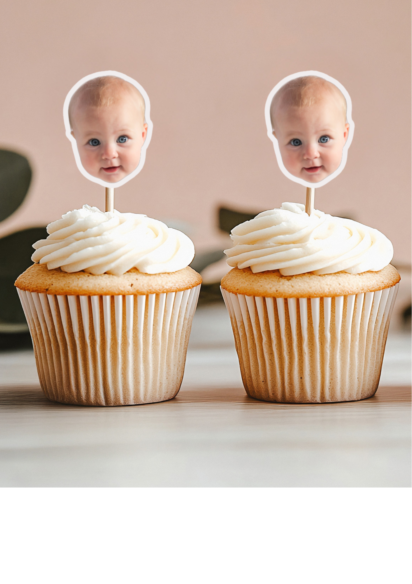Personalised face cupcake toppers - 30 pack ⋆ Spend With Us - Buy From ...