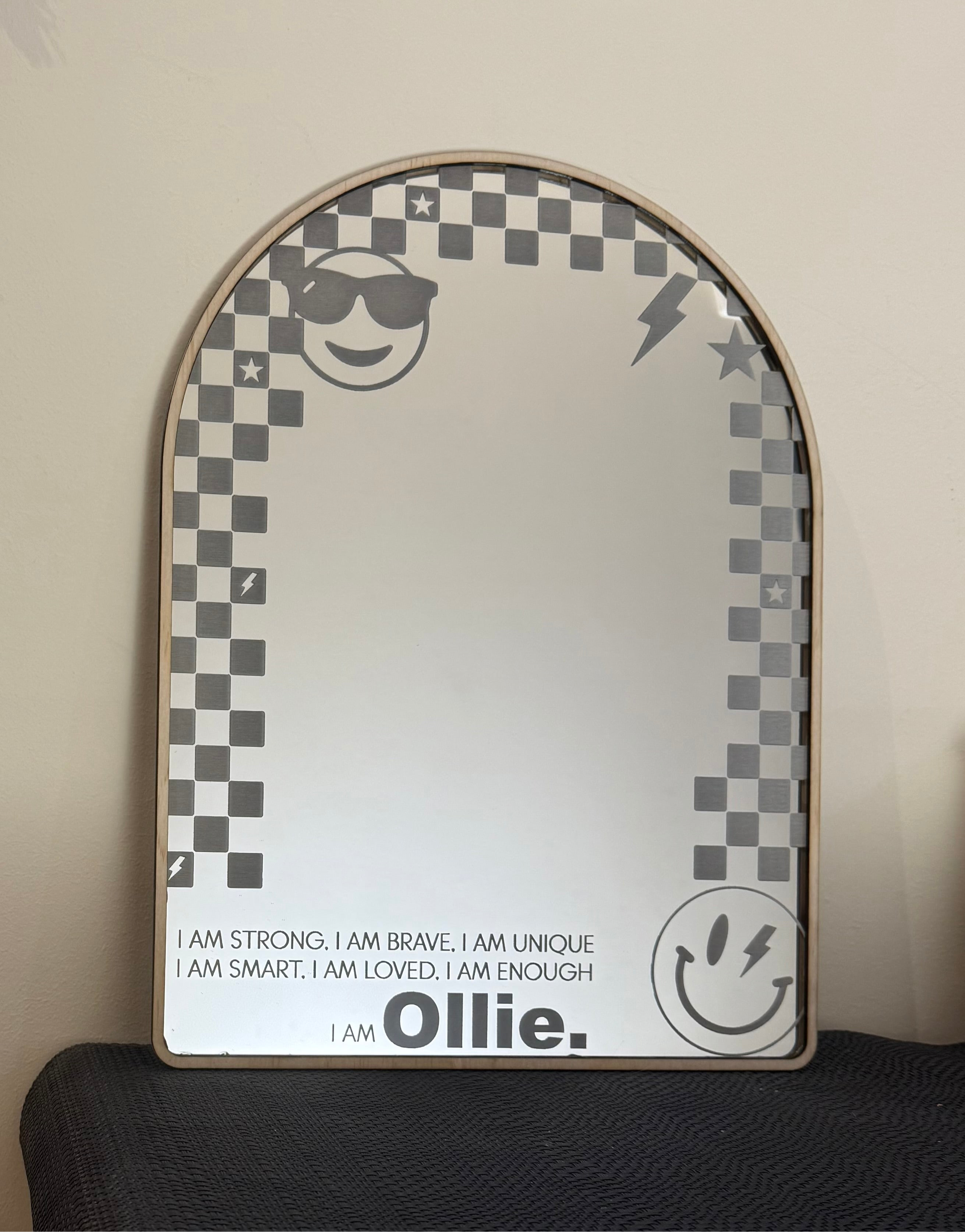 Affirmation mirror - smiley faces ⋆ Spend With Us - Buy From a Bush ...