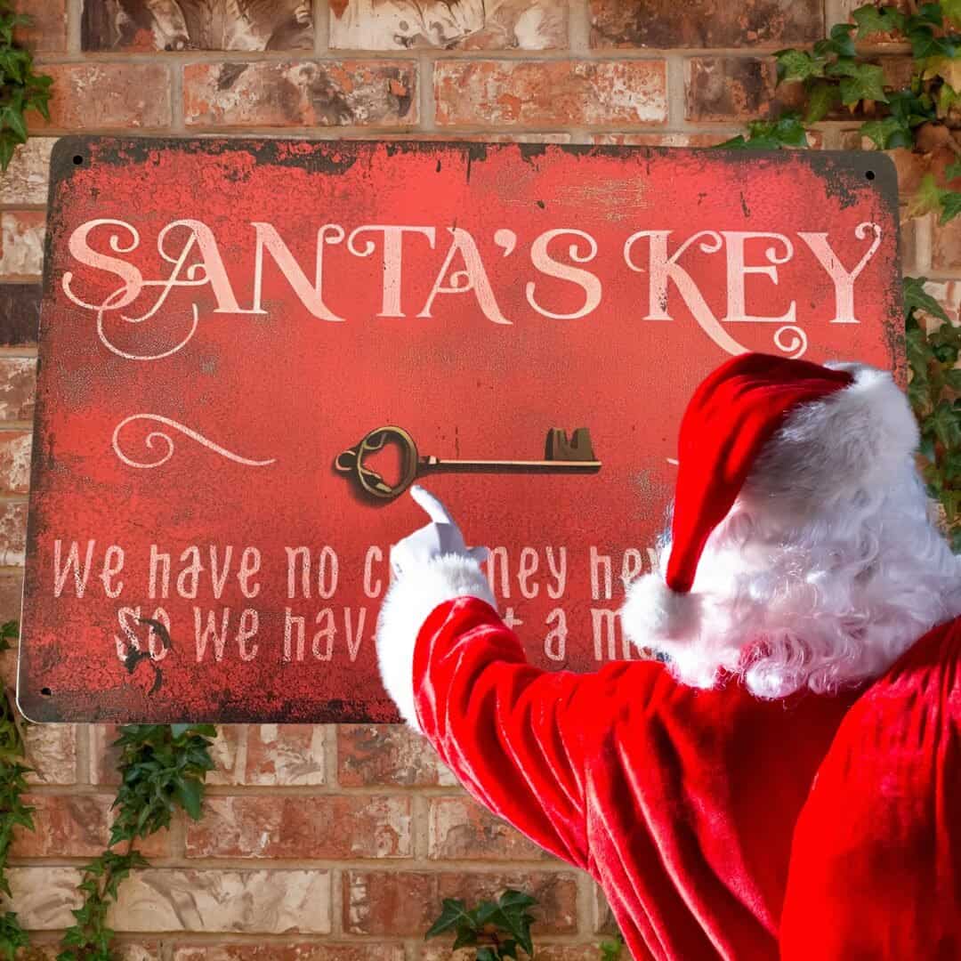 Santa's Magic Key Metal Sign - White Mango’s Personalised Letters from ...
