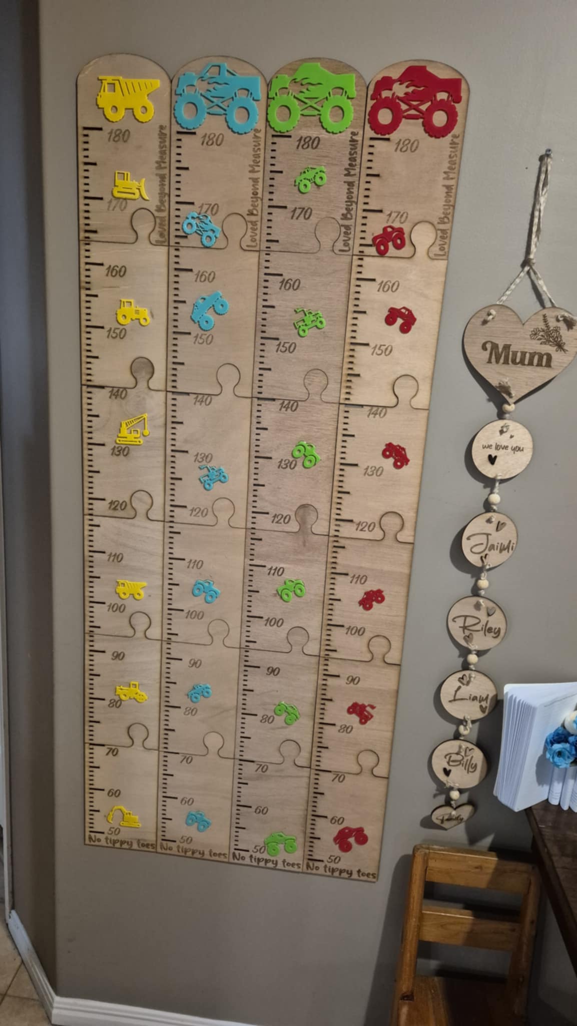 Height chart jigsaw pieces ⋆ Spend With Us - Buy From a Bush Business