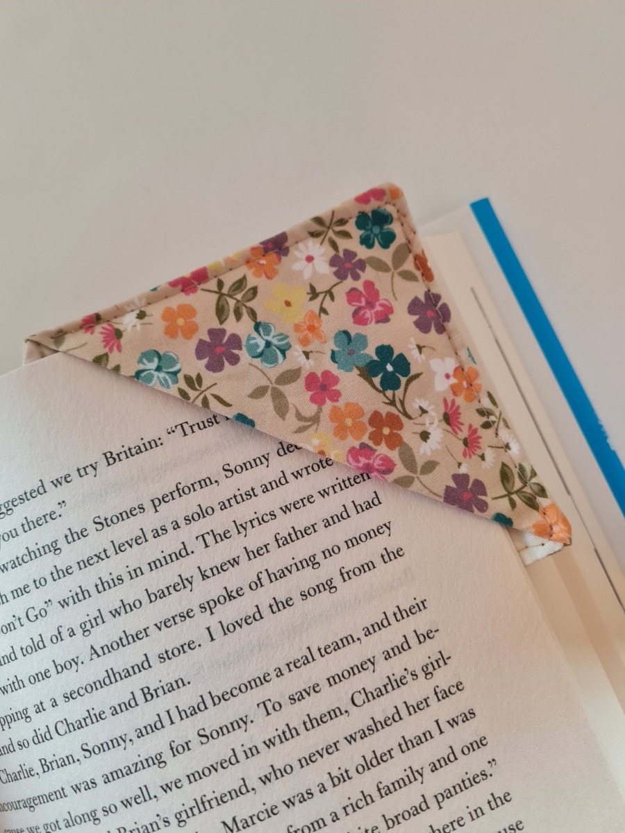 Beige floral bookmark / page saver ⋆ Spend With Us - Buy From a Bush ...